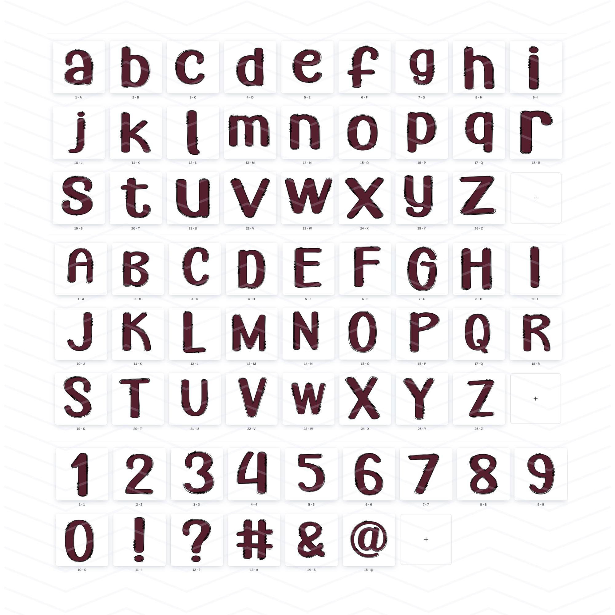 Fall Doodle Letters +fall Clip Art/hand Drawn Alpha Bundle/autumn ...