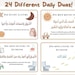 24 Daily Dua Islamic Flash Cards | Muslim Digital Educational Quran ...