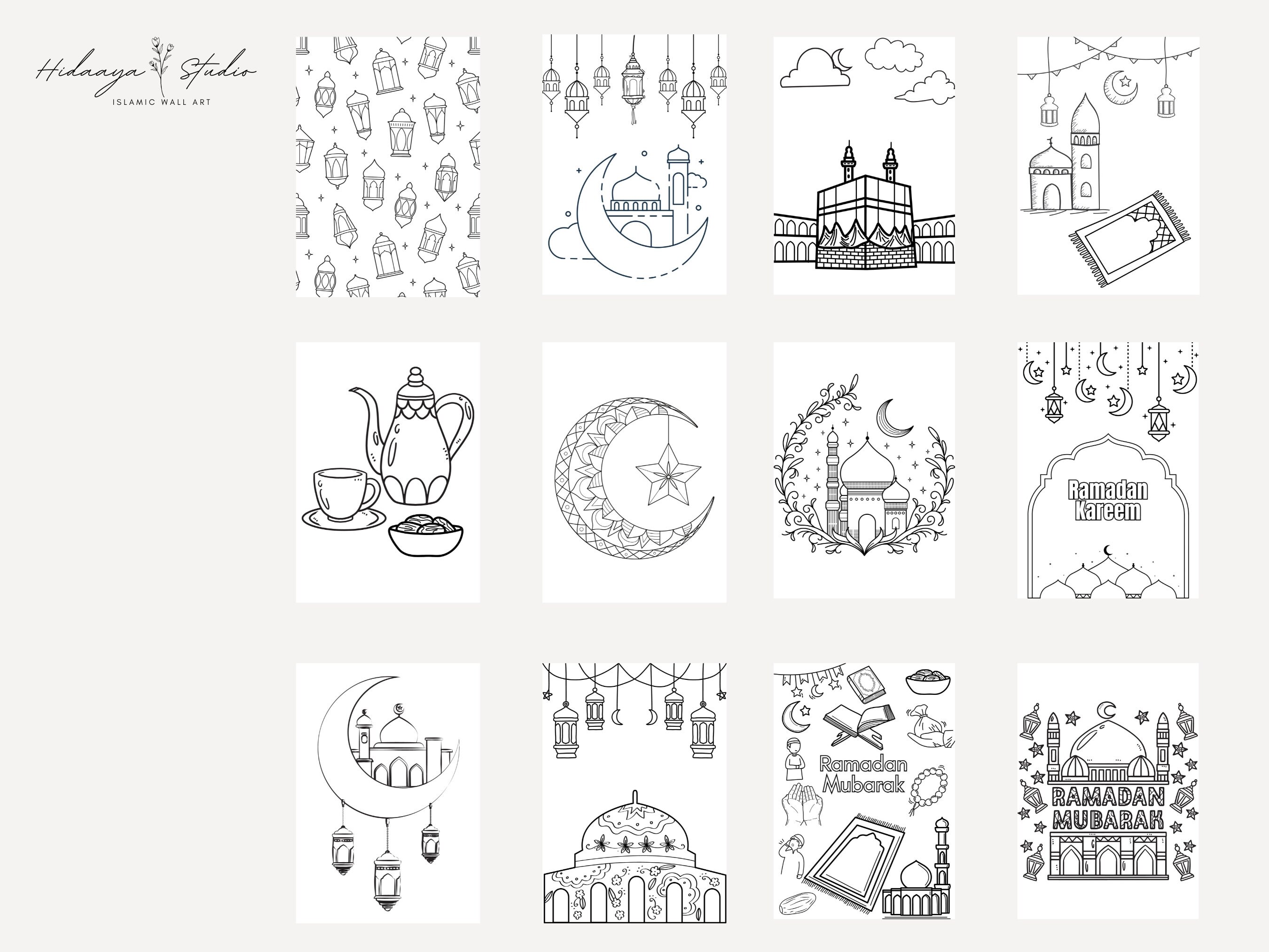 Ramadan Coloring Pages for Kids Ramadan 2023 Ramadan Activities for ...