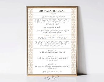 Adhkar and Dhikr After Every Salah Prayer | Islamic Art Prints ...