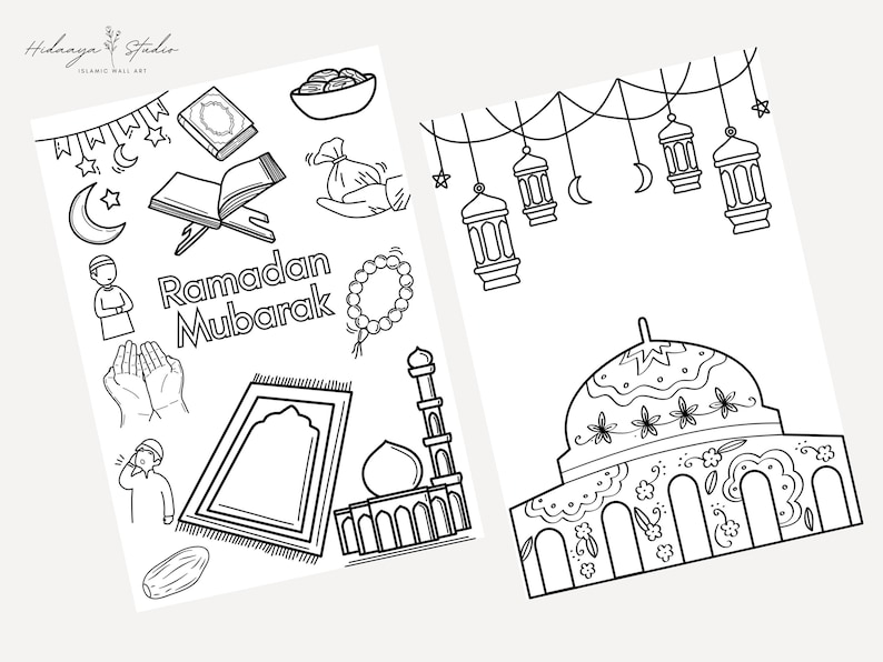 Ramadan Coloring Pages for Kids | Ramadan 2023 | Ramadan Activities for ...