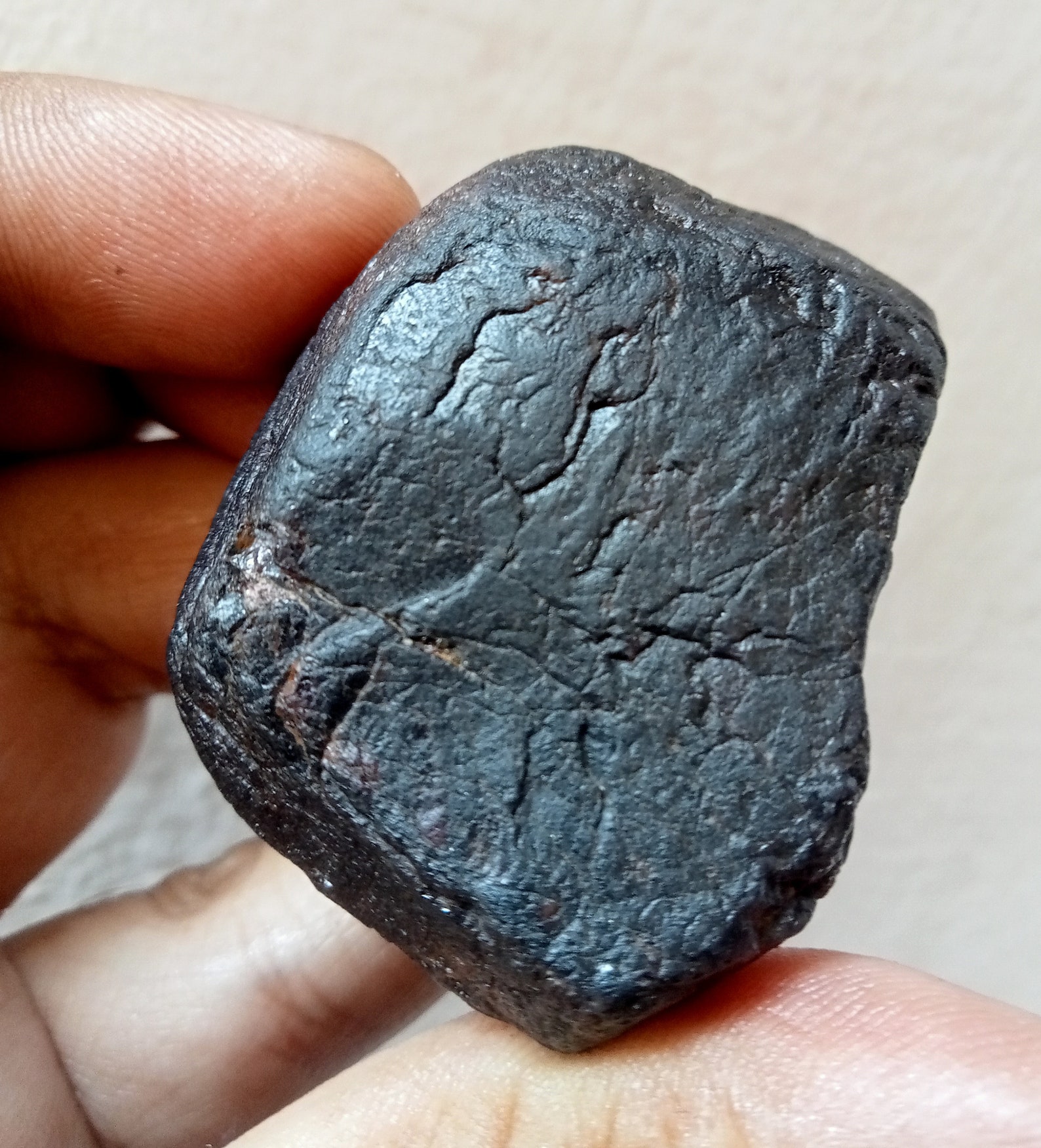 Musium Quality Natural Rare Square Shape Black Meteorite Rock From ...