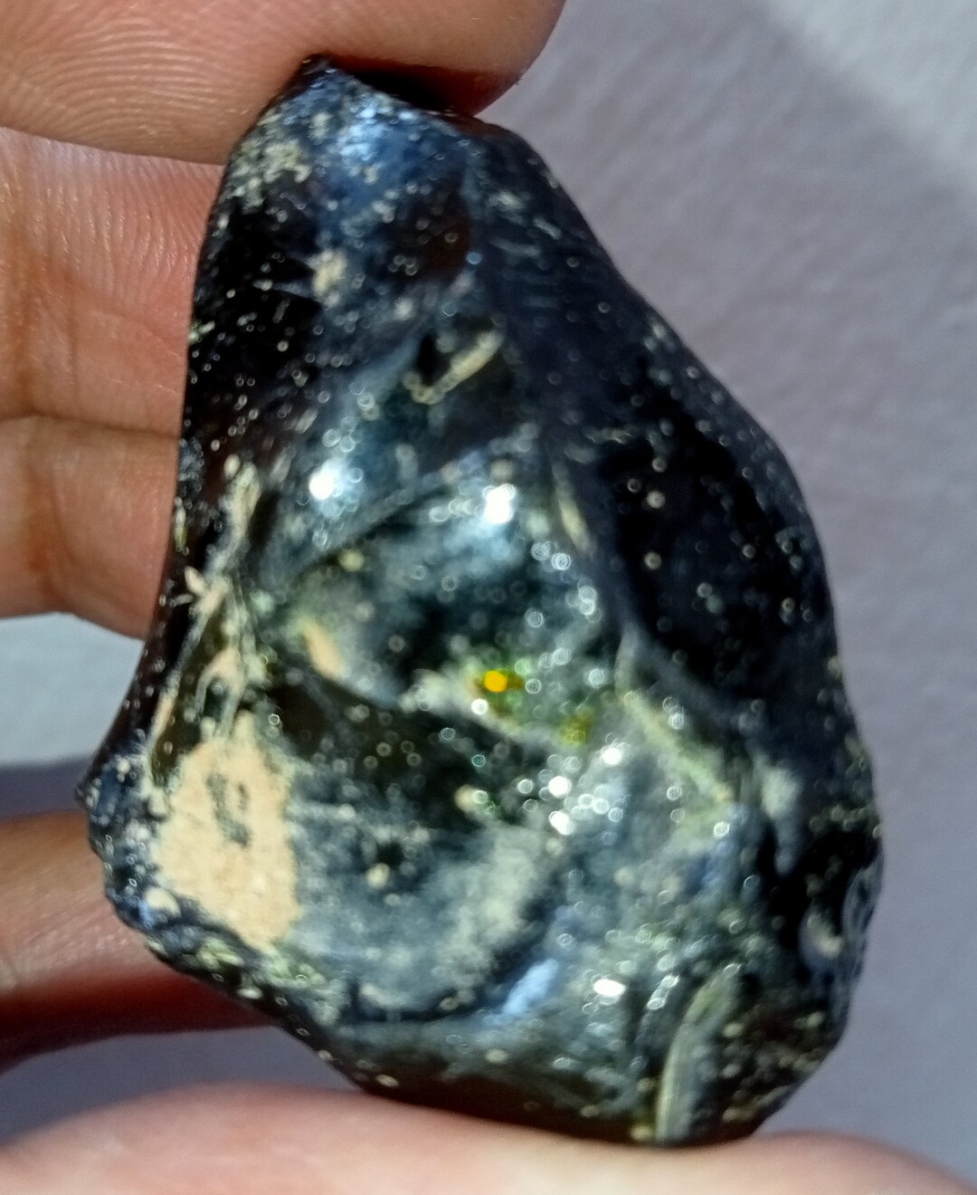 Black Greenish Raw Obsidian Millions Years Old Weight 37 Grams - Etsy