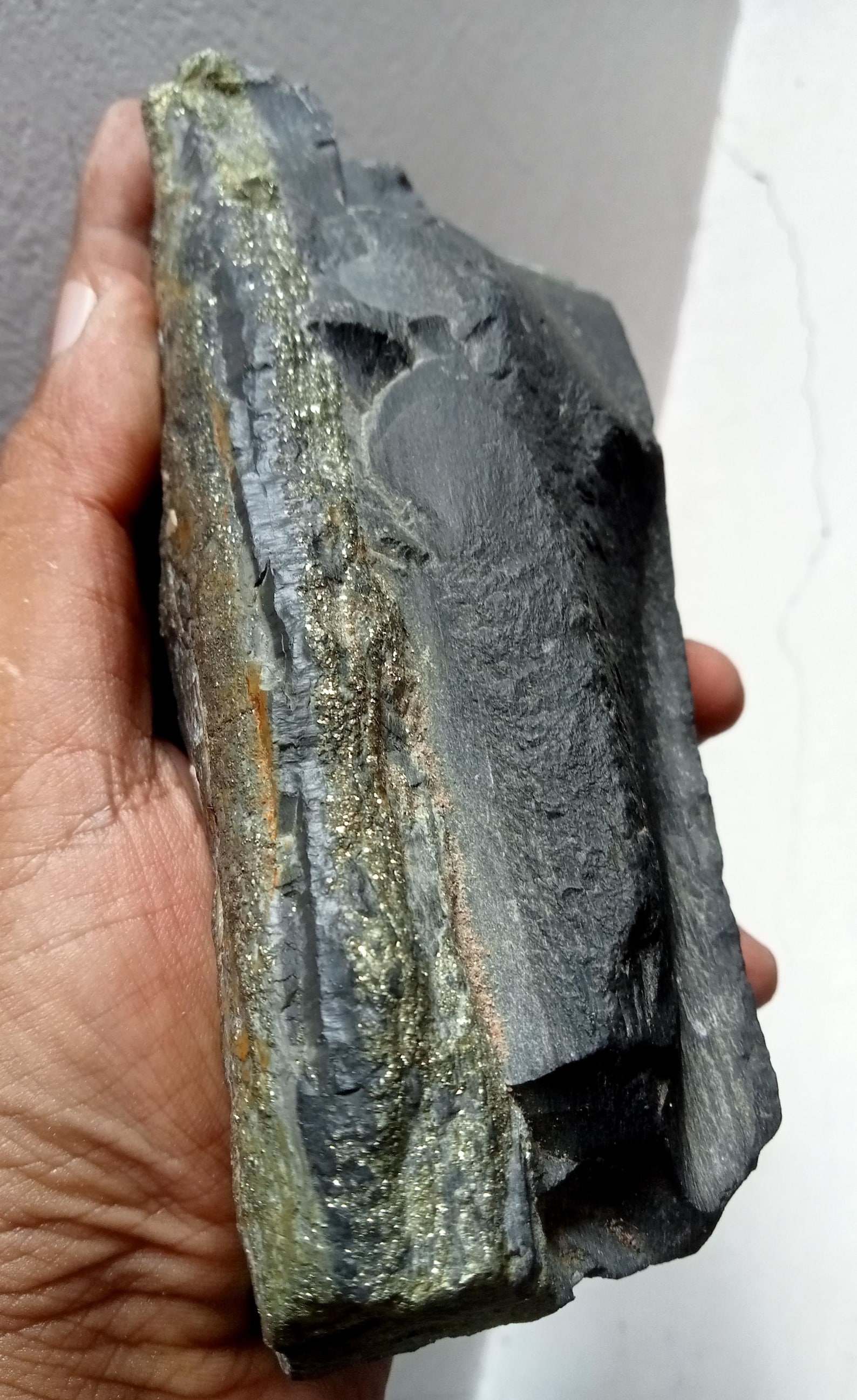 Rare Gold and Silver Shine Stone Rock and Mineral Uncut Raw Length, 6 ...