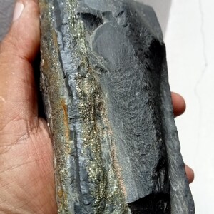Rare Gold and Silver Shine Stone Rock and Mineral Uncut Raw Length, 6 ...