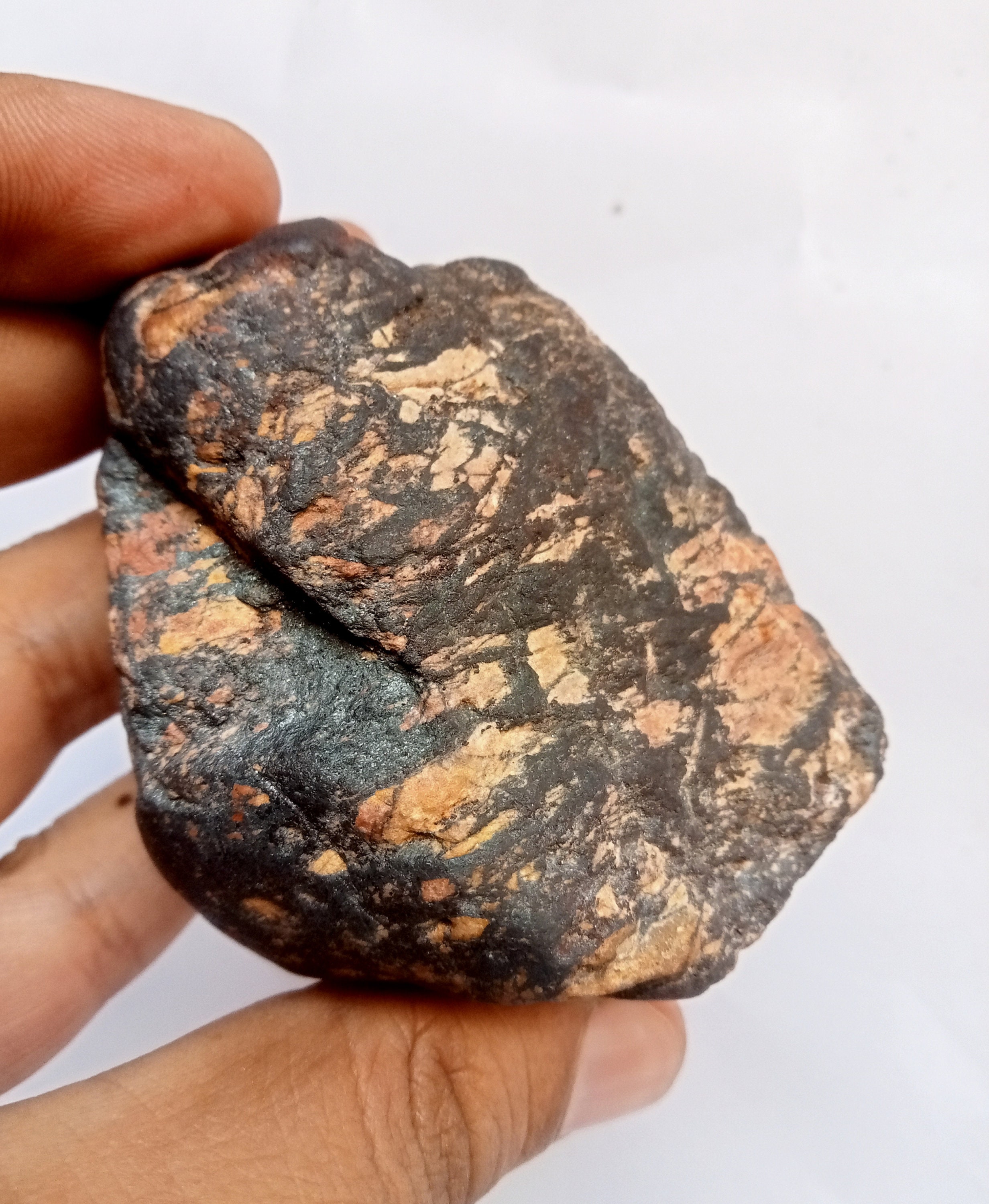 Stony Meteorite Rock From Space Mildly Magnetic a Natural Triangle ...