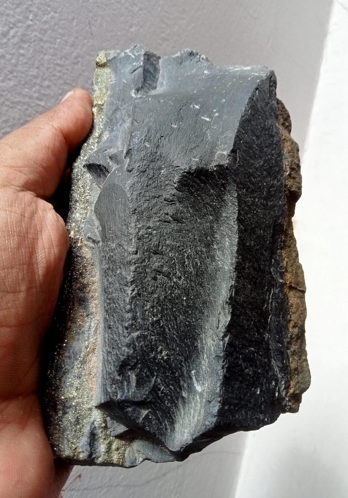 Rare Gold and Silver Shine Stone Rock and Mineral Uncut Raw Length, 6 ...