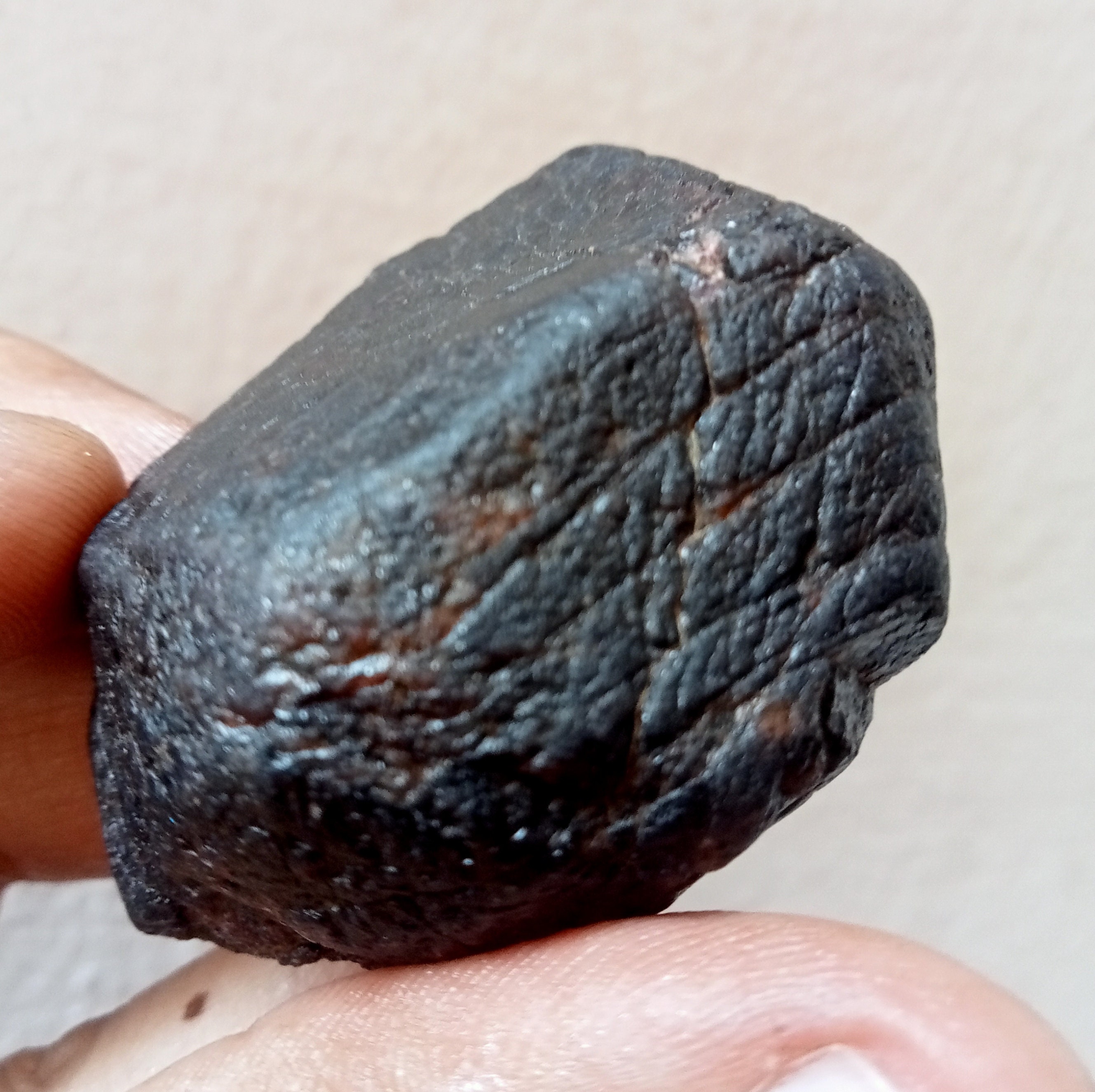 Black Diamond Carbonado Meteorite Space Rock Billions Years Old Stone Polycrystalline Structure ...
