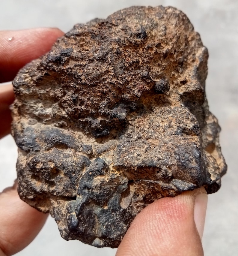 The Rock Rare Meteorite From Space Molten Passing Through the ...