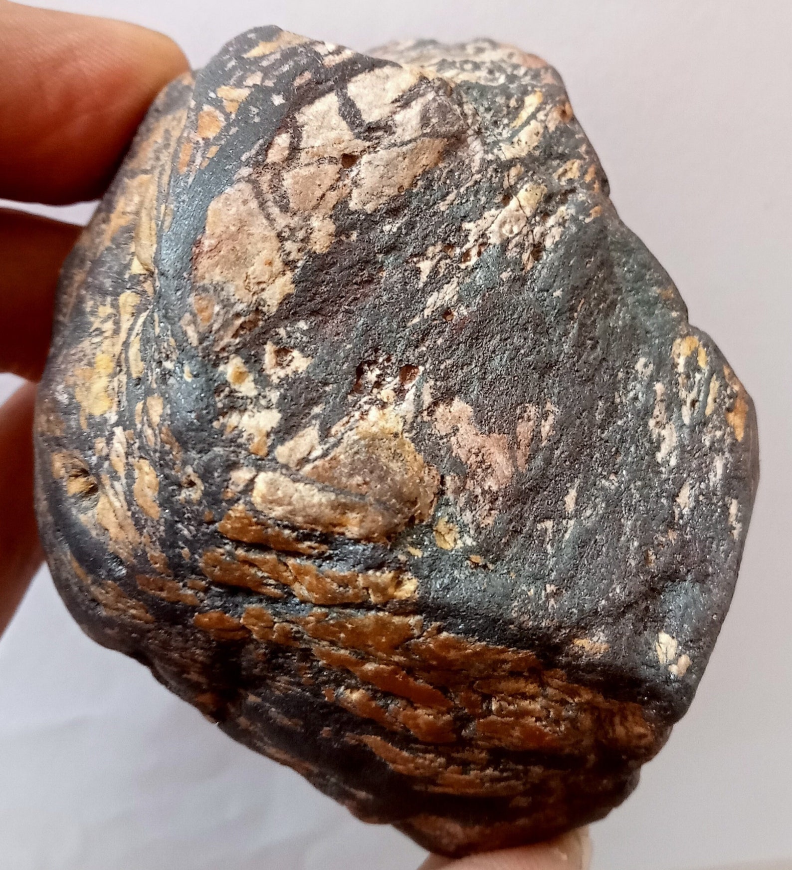 Stony Meteorite Rock From Space Mildly Magnetic a Natural Triangle ...