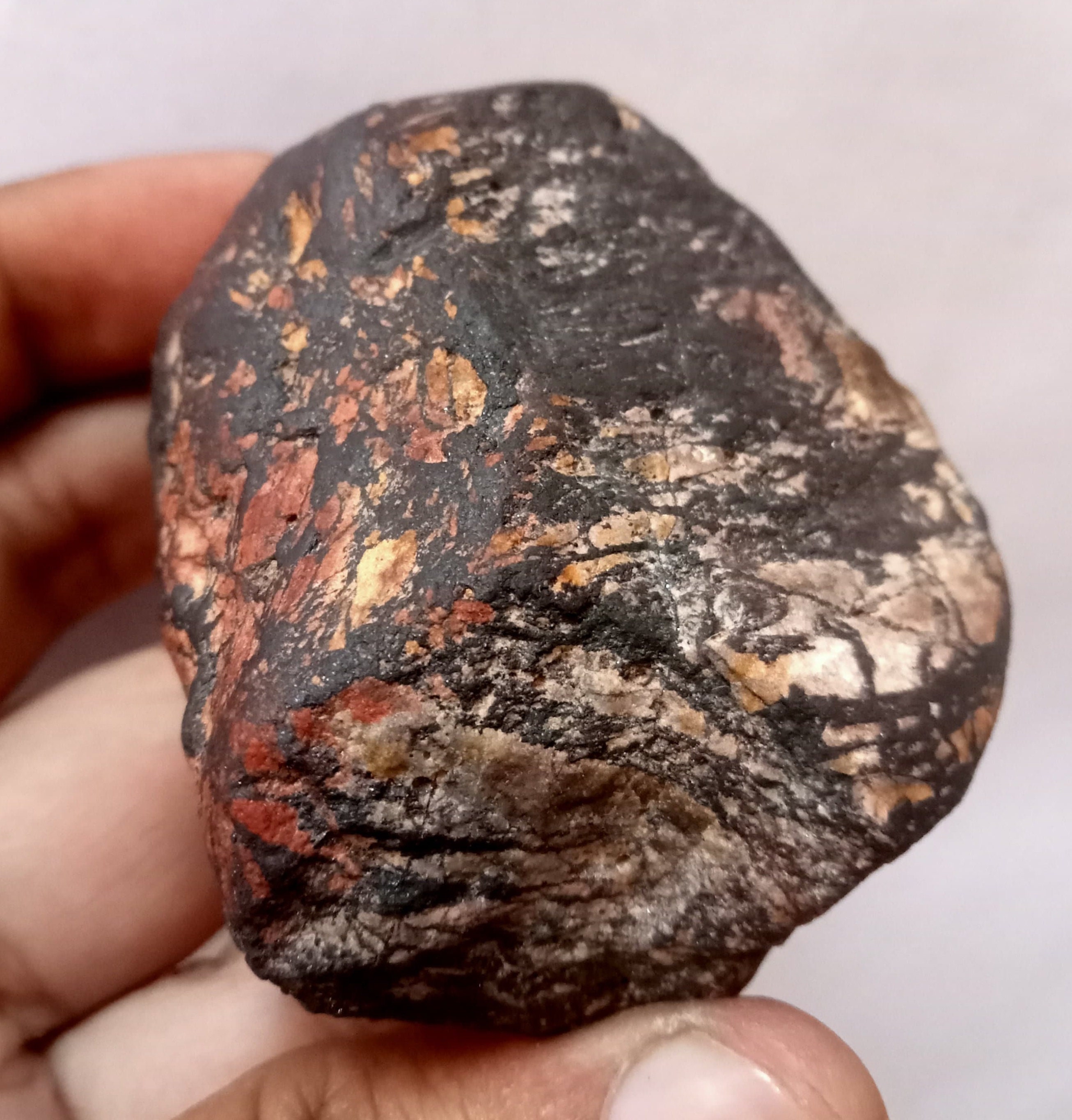 Stony Meteorite Rock From Space Mildly Magnetic a Natural Triangle ...
