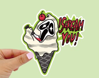 Scream Sticker - Etsy