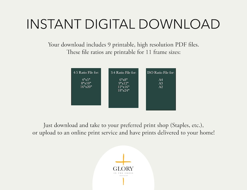 Bible Wall Art Gospel Set of 3 DIGITAL DOWNLOAD Bible Verse Posters ...