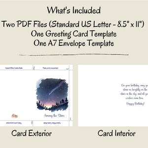 Printable Birthday Card Printable Card Stars Digital - Etsy