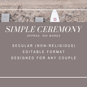 Modern Wedding Ceremony Script Customizable and Unique - Etsy