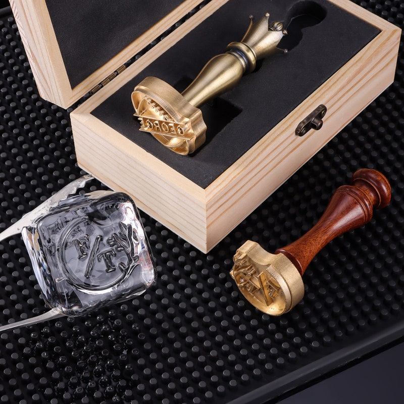 Ice Cube Whiskey Initial - Etsy