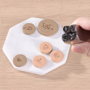 Custom Clay Signature Stamp, Monogram Pottery Stamp, Ceramic Stamp for ...