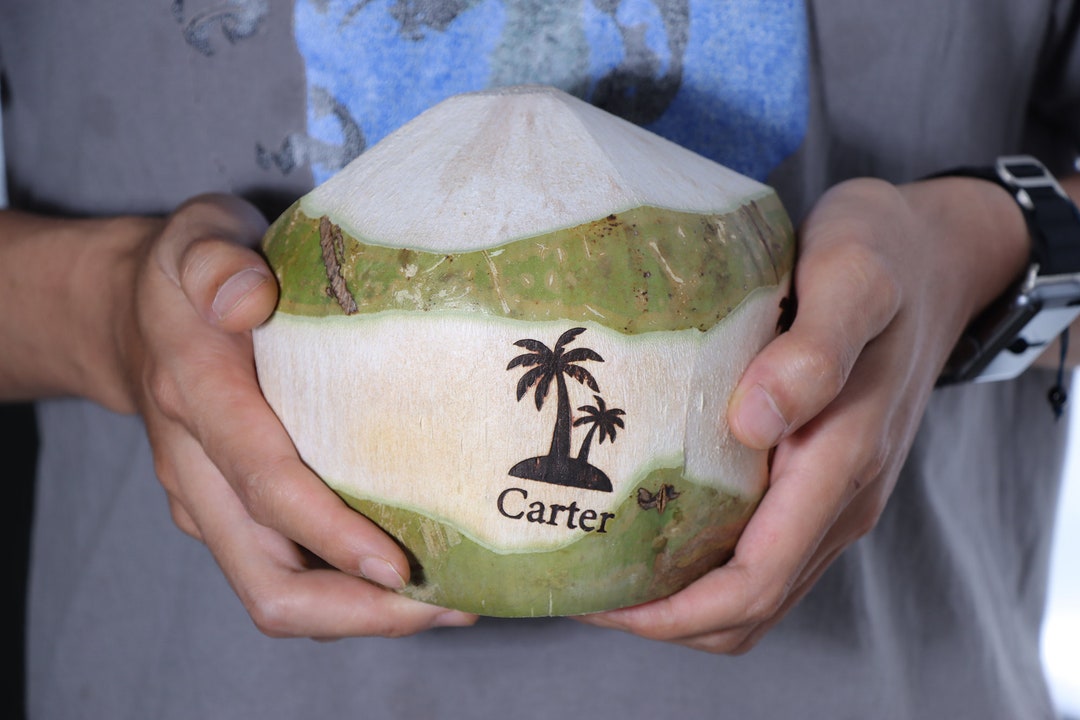 Personalized Stamps for Coconut, Coconut Branding Stamp, Custom Coconut Branding Iron, Branded ...