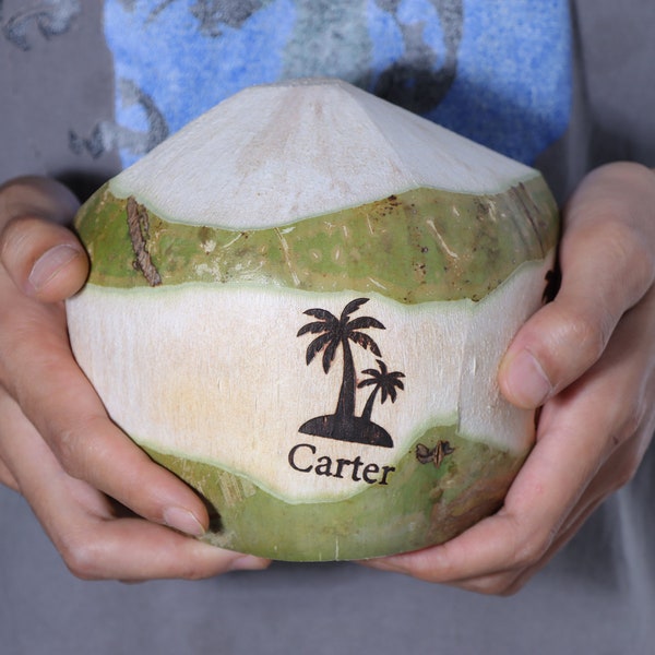 Coconut Stamp - Etsy
