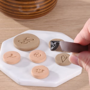 Custom Clay Signature Stamp, Monogram Pottery Stamp, Ceramic Stamp for ...