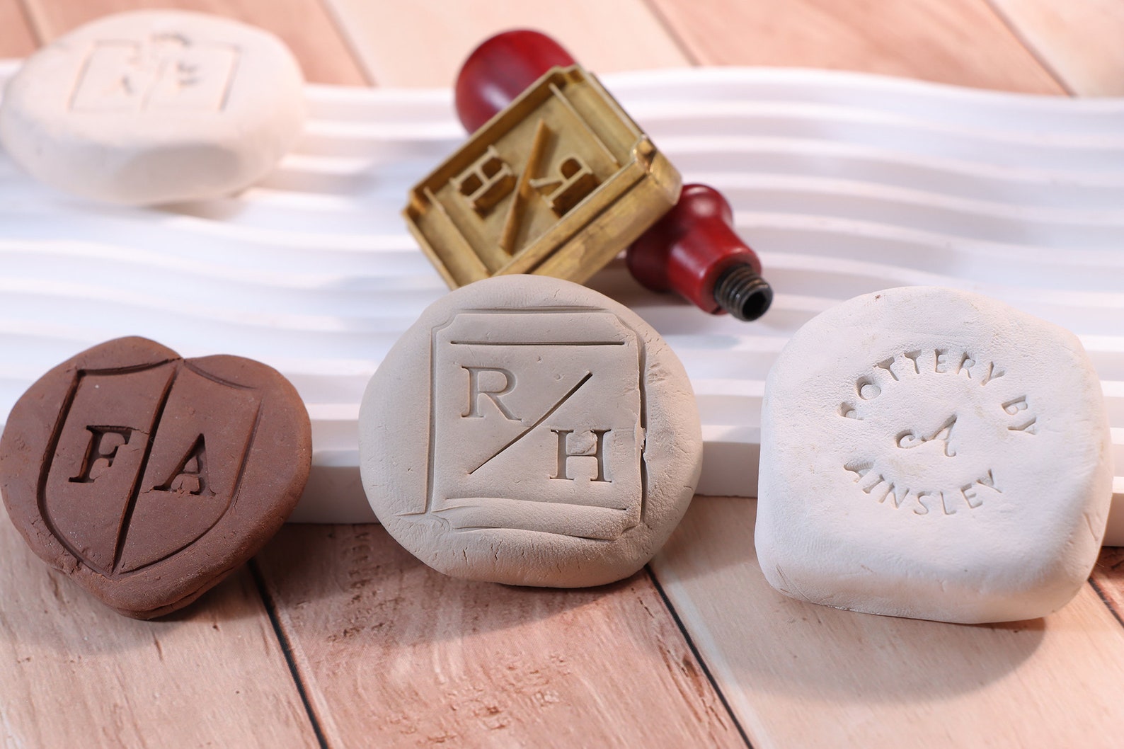 Custom Logo Ceramic Stamp, Personalized Pottery Stamp, Stamp for Clay ...