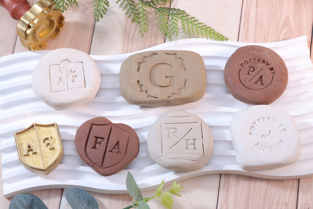 Personalized Clay Stamp, Custom Pottery Stamp, Ceramic Stamp, Stamp for ...