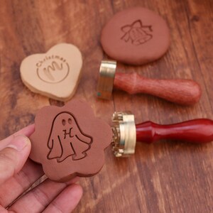Personalized Pottery Stamp, Custom Ceramic Brass Stamp, Initial Clay ...