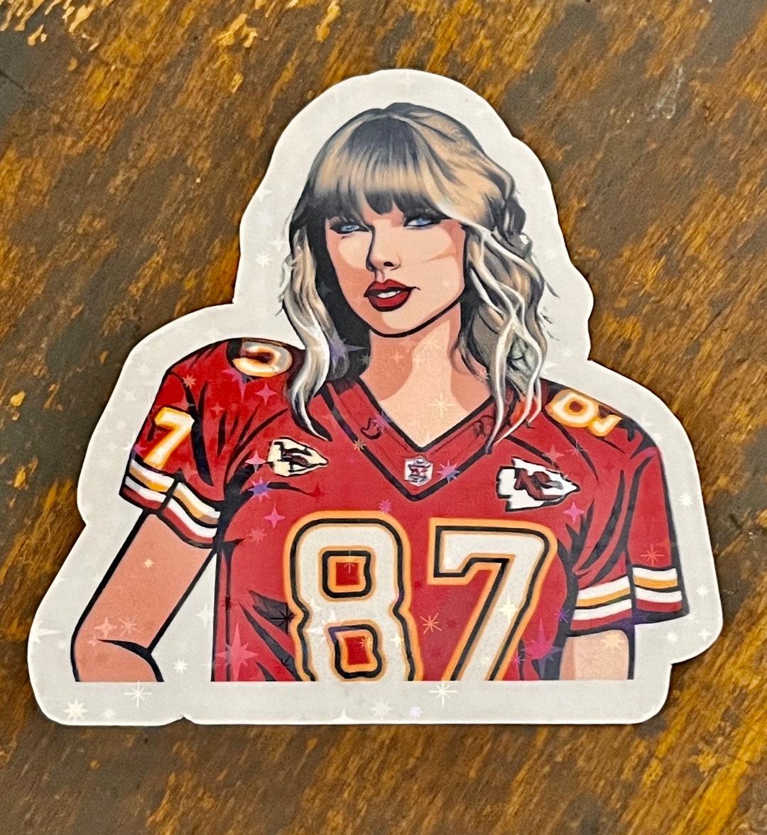 Holographic Taylor Swift Chiefs Sticker - Etsy