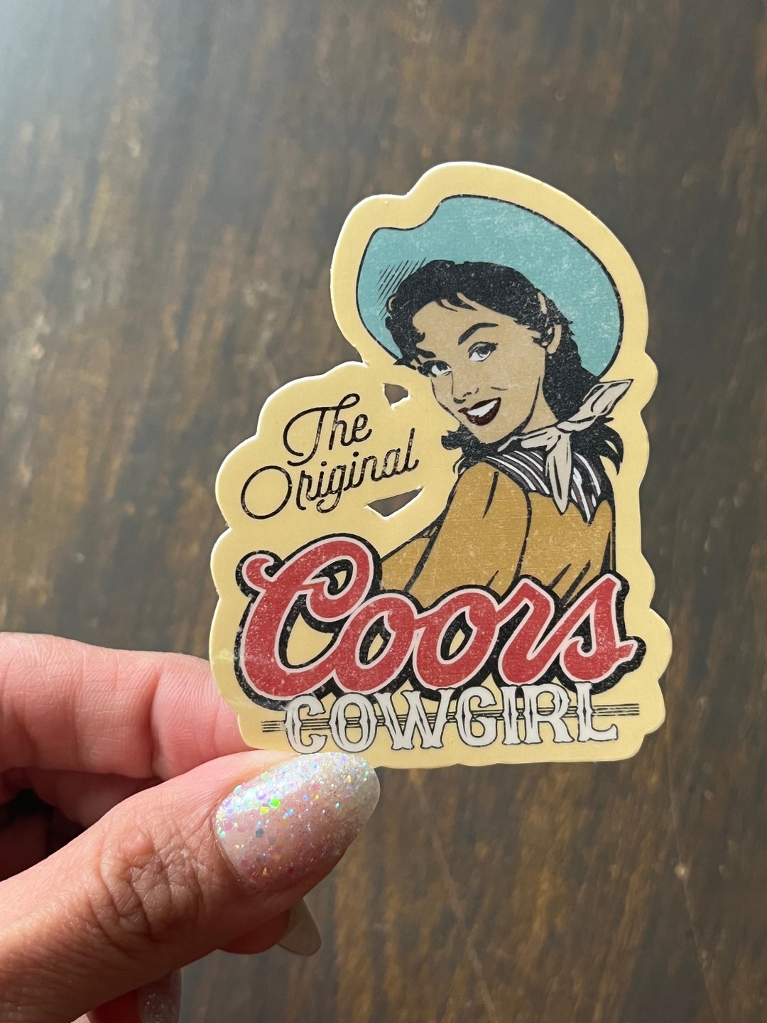 Coors Cowgirl Sticker - Etsy