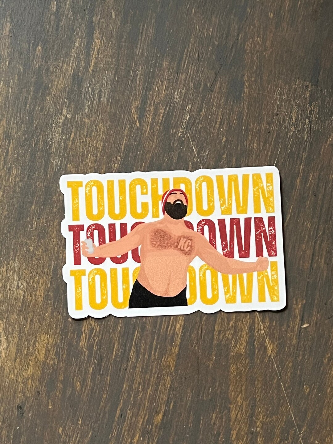 Jason Kelce KC Sticker - Etsy
