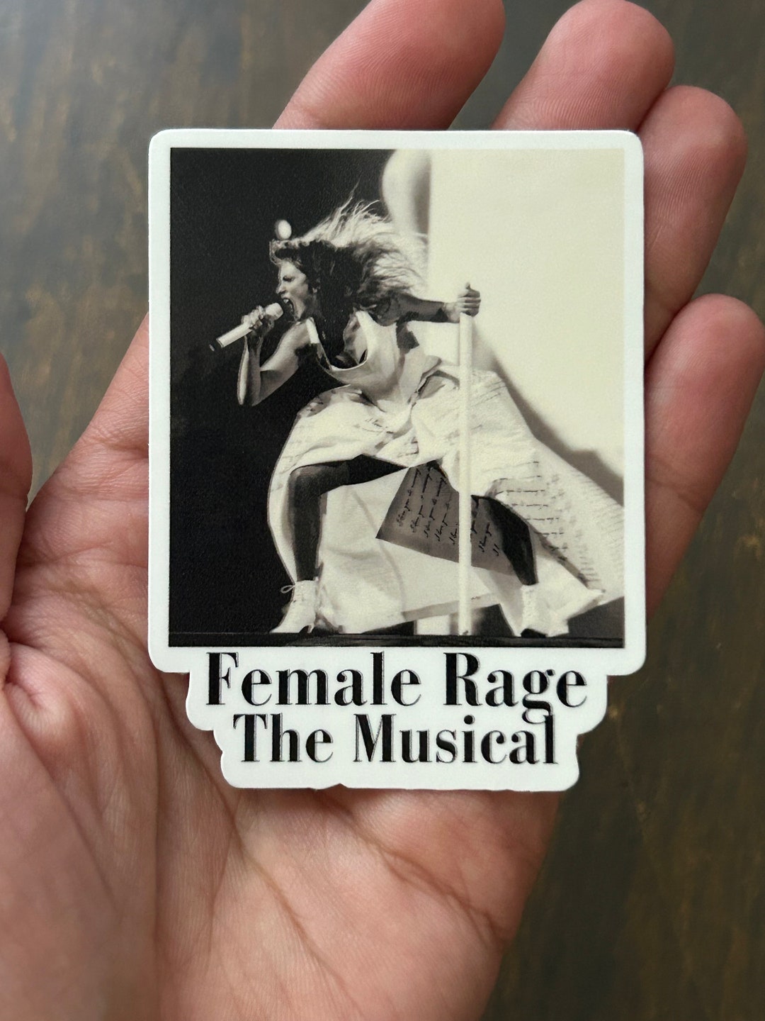 Female Rage the Musical Sticker FREE Shipping - Etsy