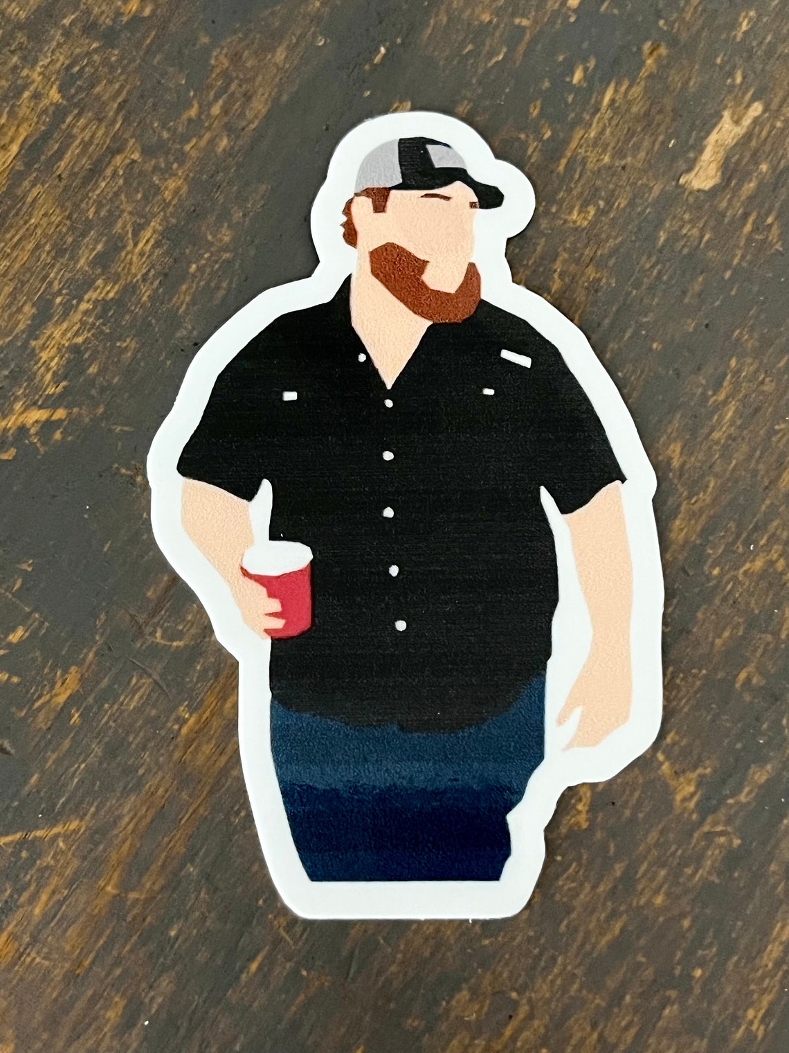 Luke Combs Silhouette Sticker - Etsy
