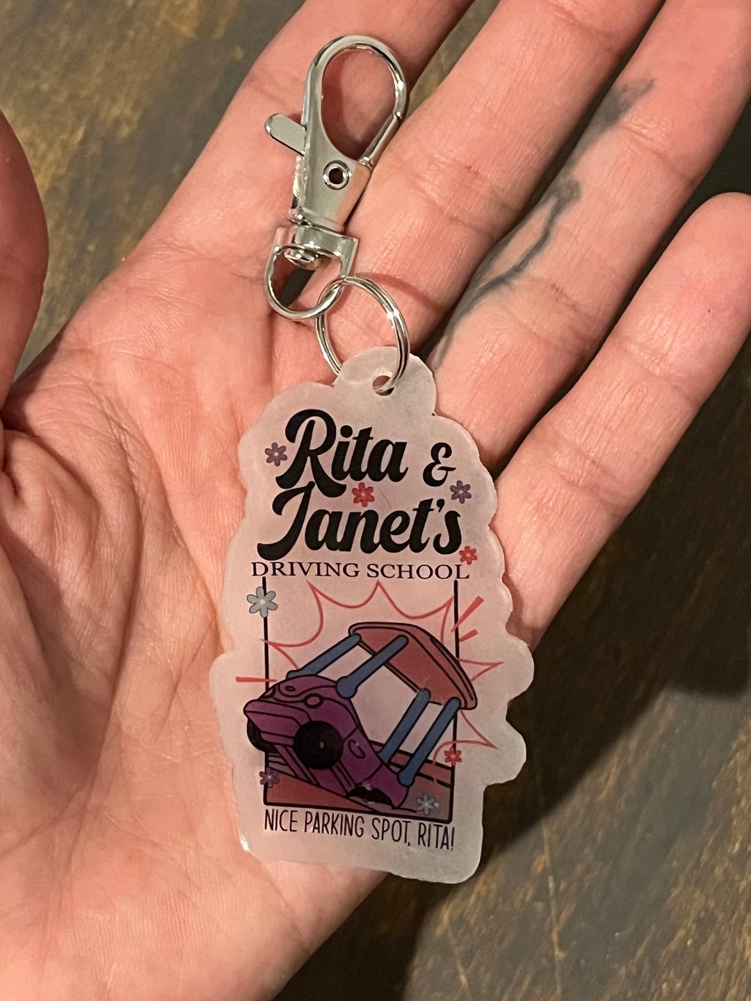 Rita and Janets Driving School Keychain - Etsy