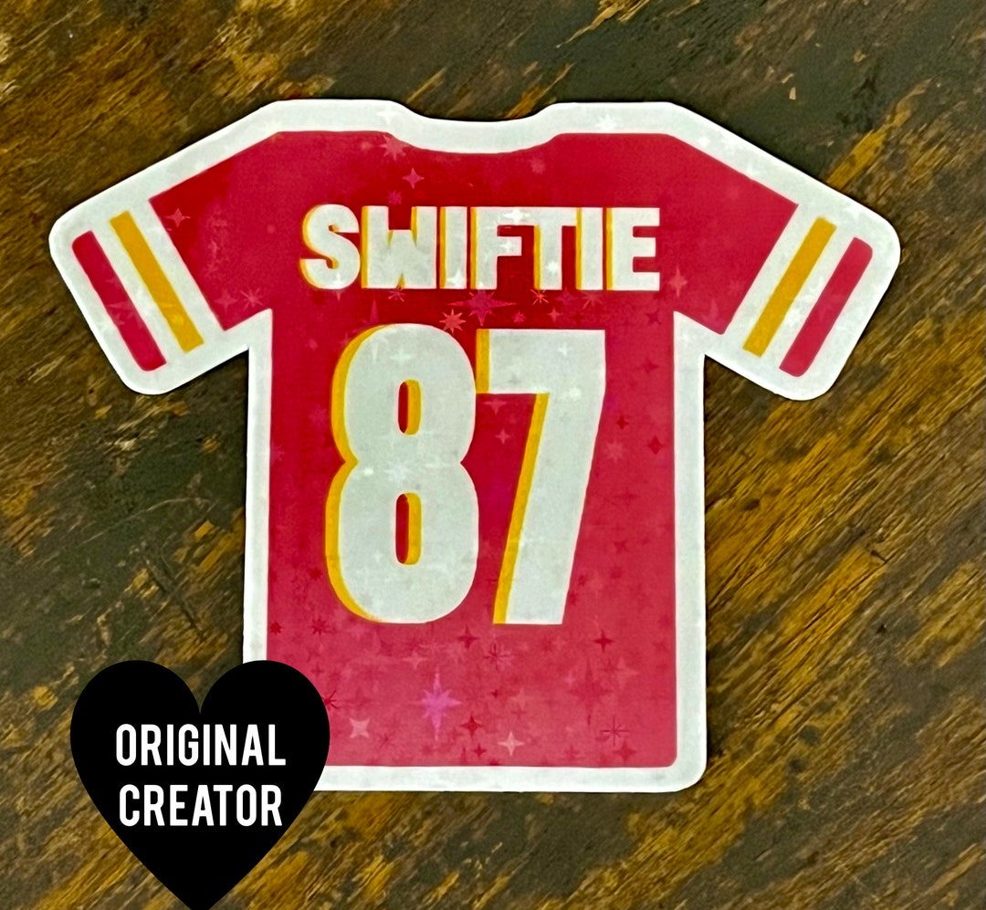 Holographic Swiftie Chiefs Jersey Sticker - Etsy