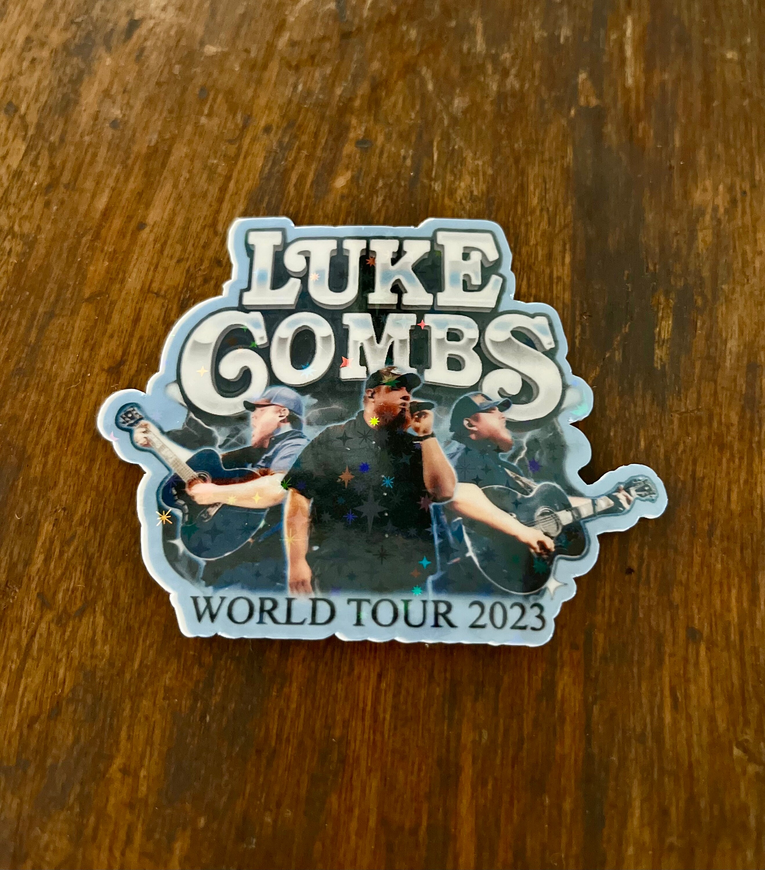 Holographic Luke Combs Sticker - Etsy