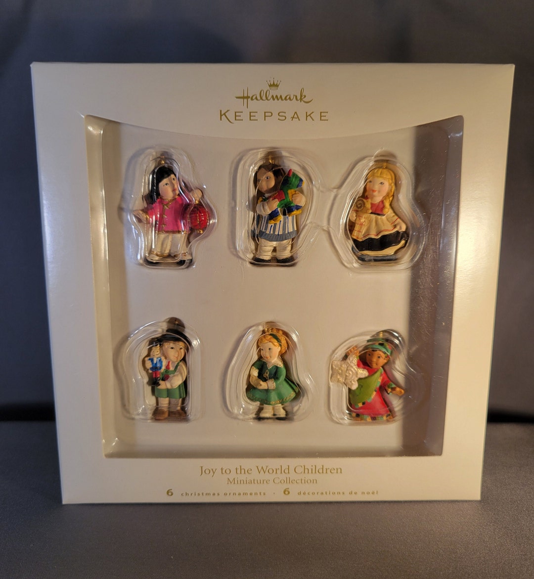 Joy to the World Children Miniature Set of 6 Ornaments Hallmark - Etsy