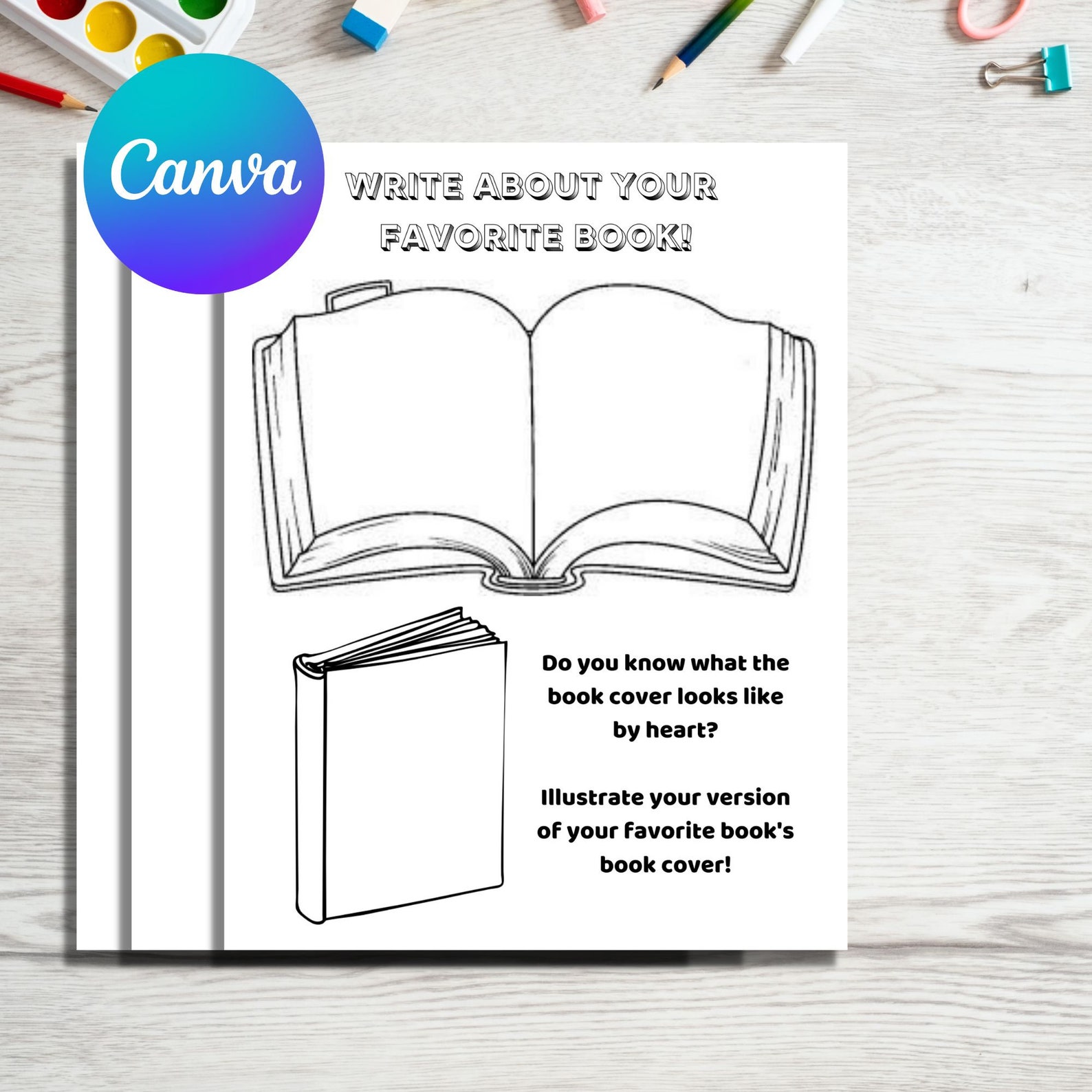 CANVA EDITABLE TEMPLATE | Storybook Themed Activity Book | Digital ...