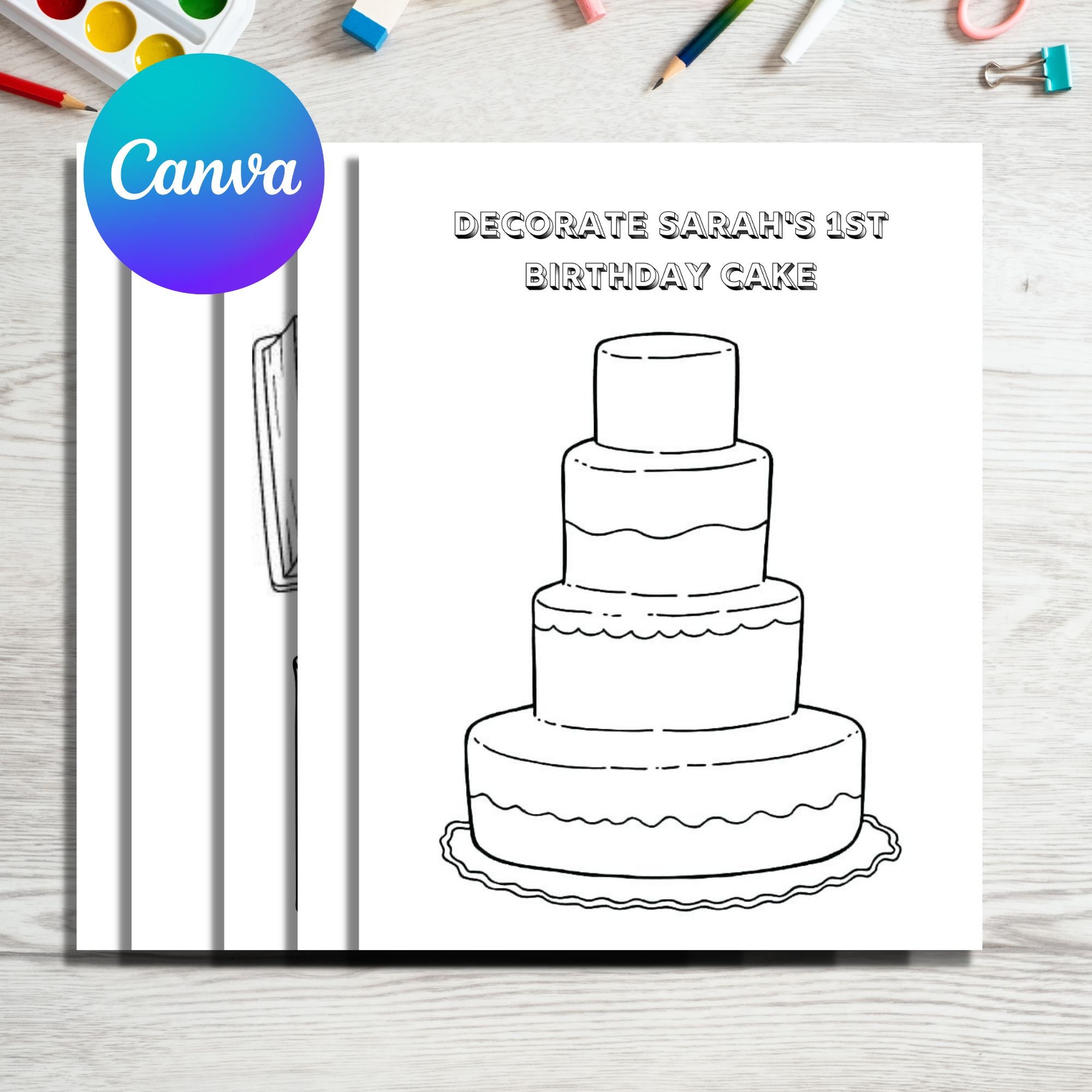 CANVA EDITABLE TEMPLATE | Storybook Themed Activity Book | Digital ...
