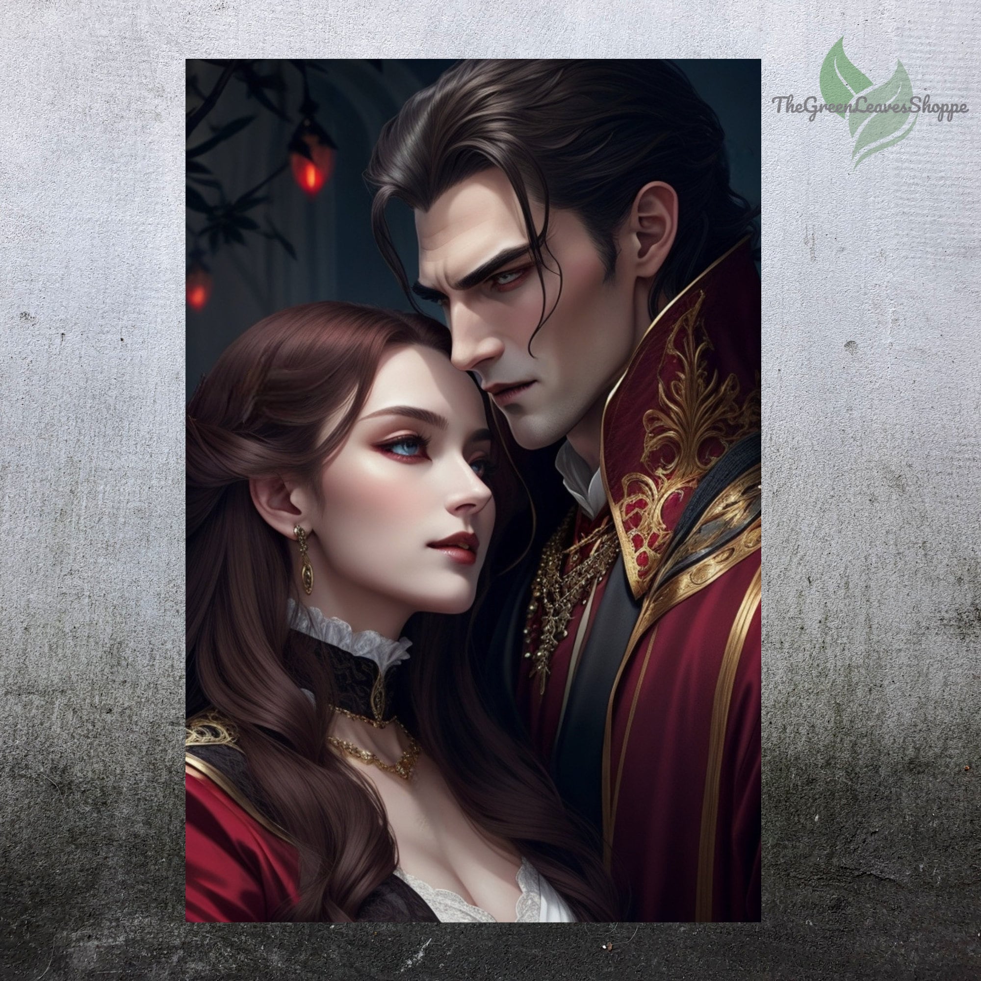 Eternal Love: Victorian Goth Vampire Couples Fantasy Digital Art Prints ...