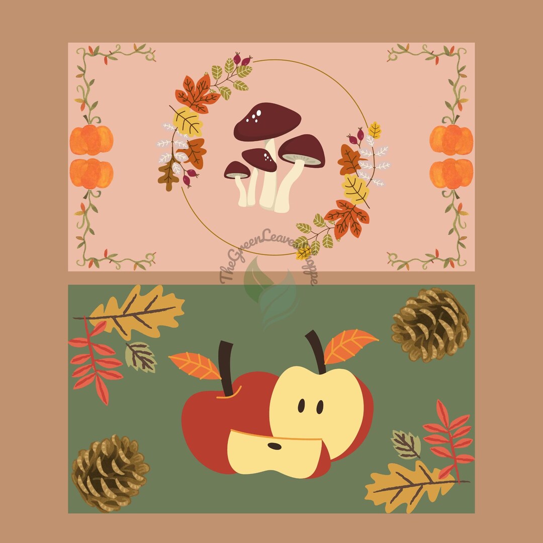 Cozy Autumn Desktop Wallpapers | Set of 35 Fall-inspired Designs - Etsy