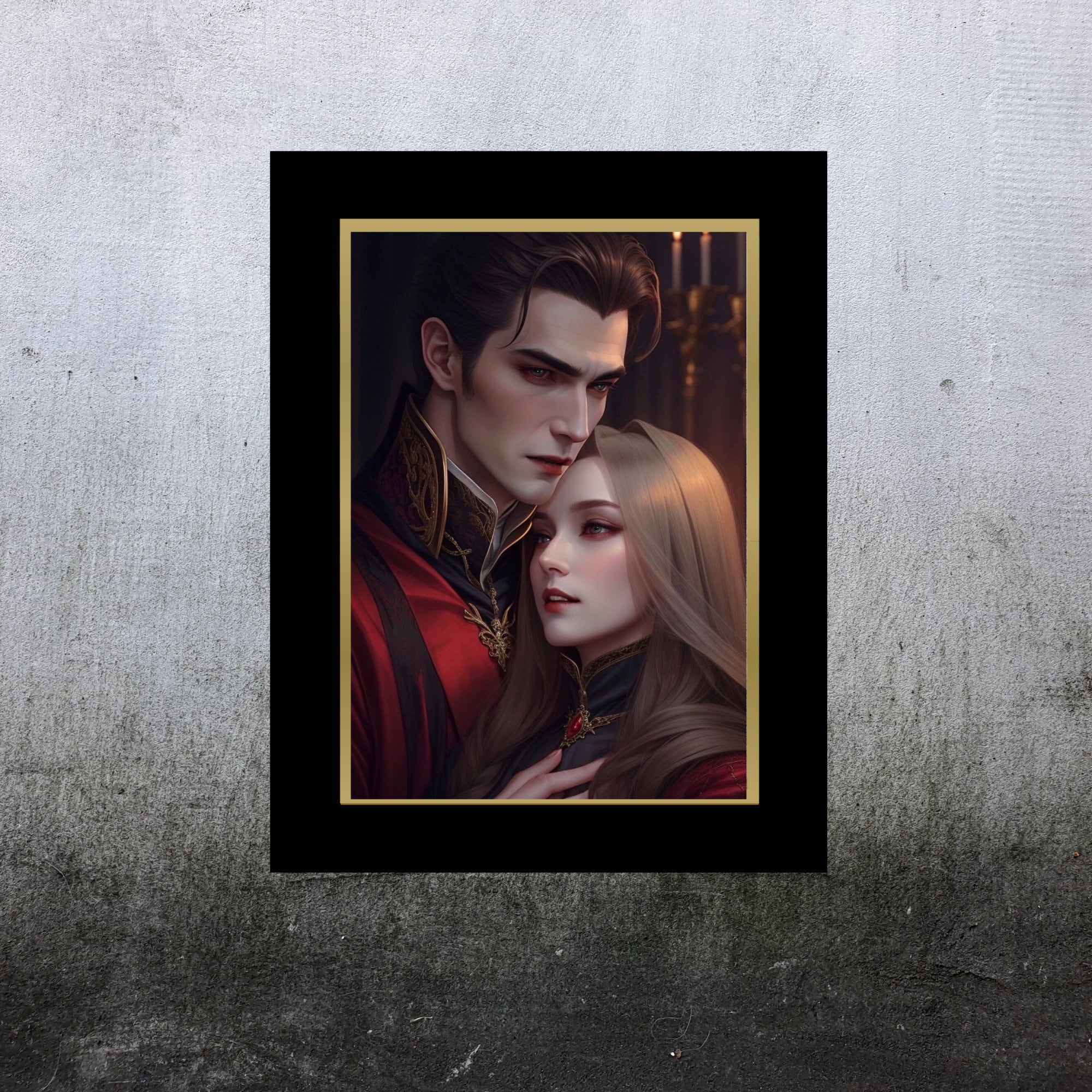Eternal Love: Victorian Goth Vampire Couples Fantasy Digital Art Prints ...