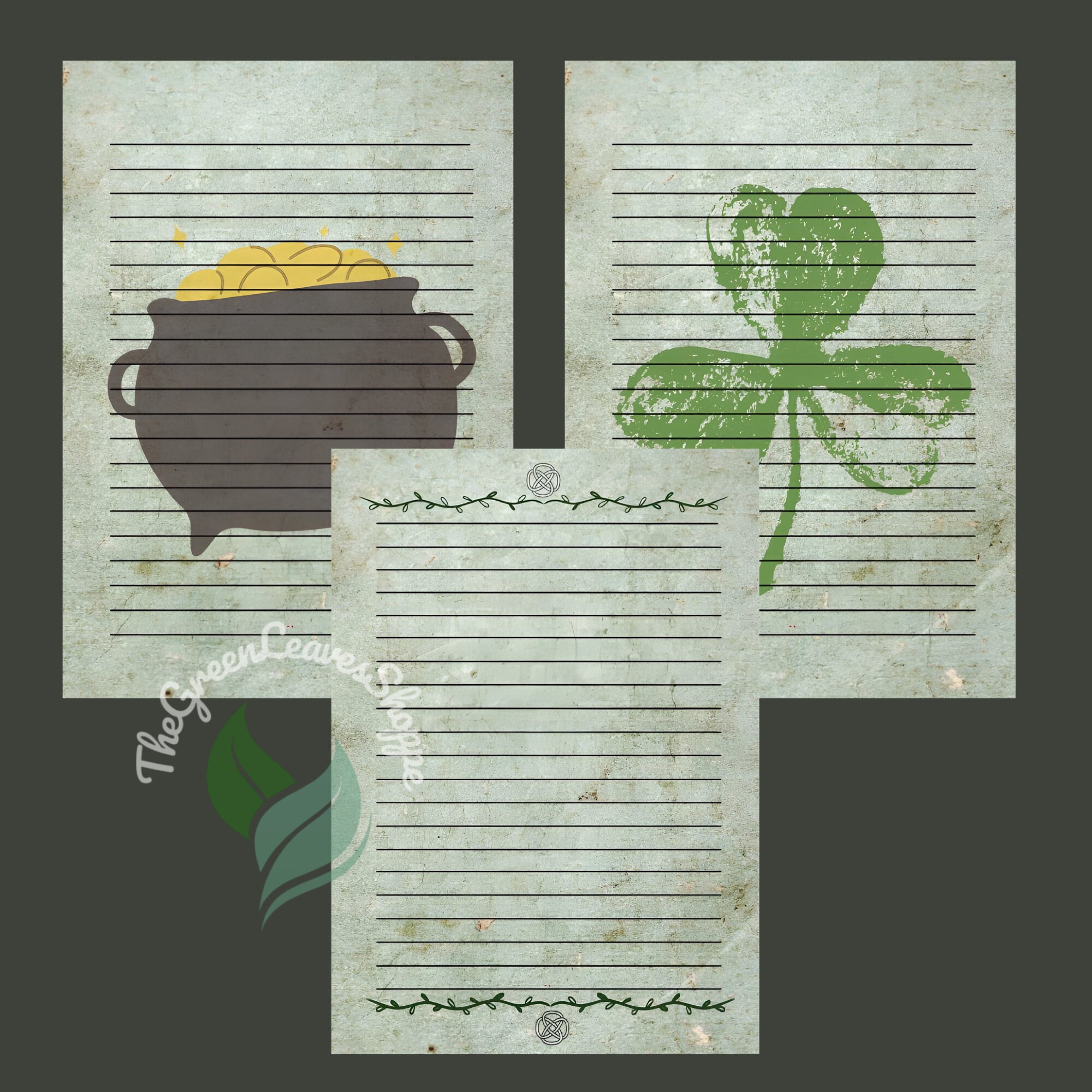 Printable Celtic and Irish Notebook Pages: 24 Different Printable ...