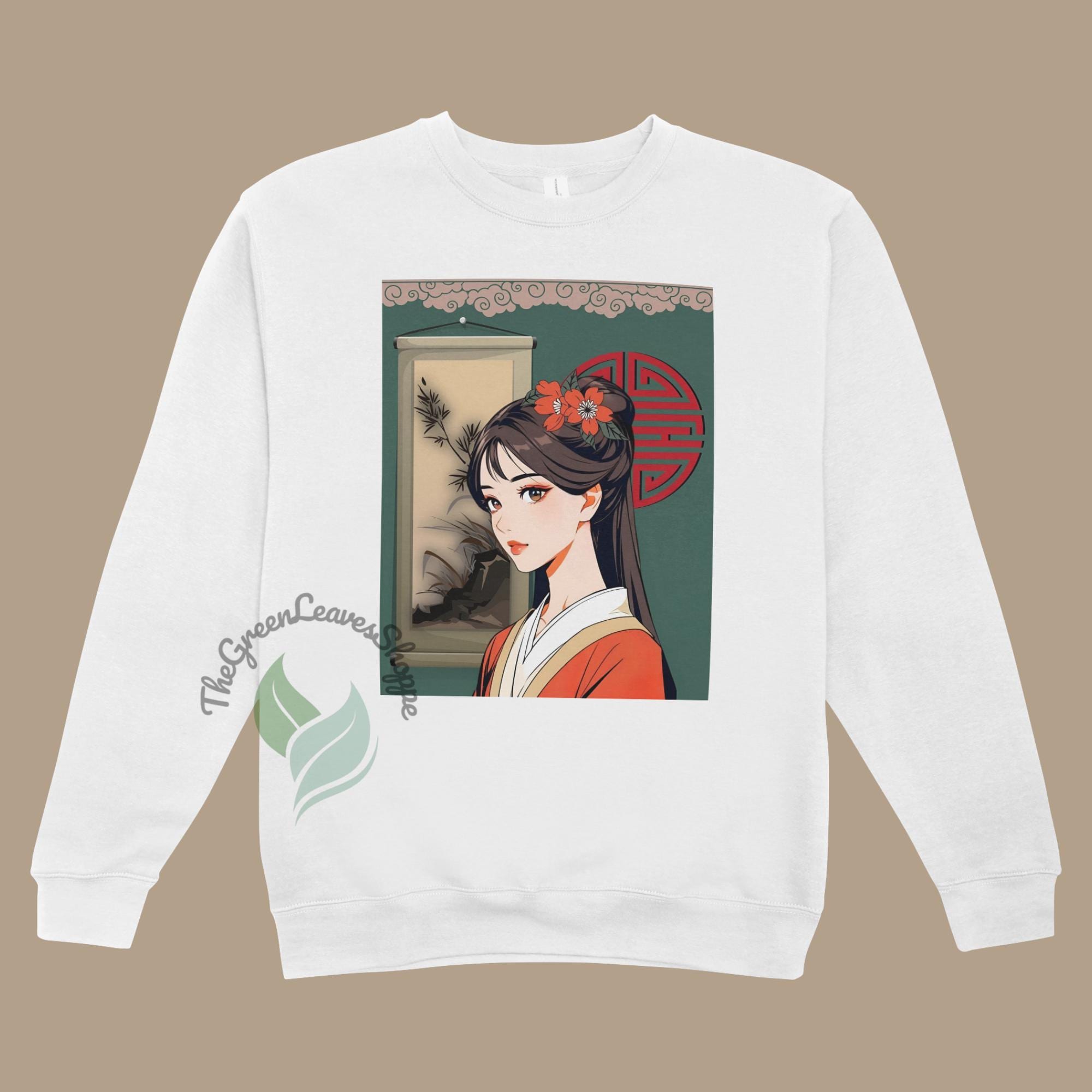 Elegant Asian-inspired Art Print | Traditional Beauty Illustration ...