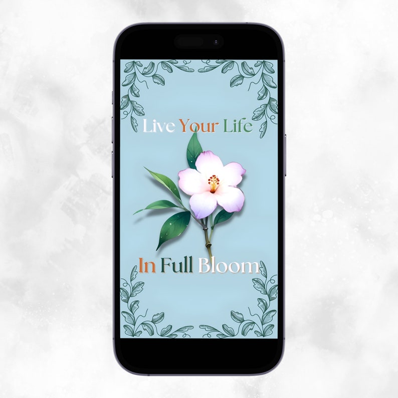 6 Watercolor Inspired Flower Mobile Wallpapers With Inspirational ...