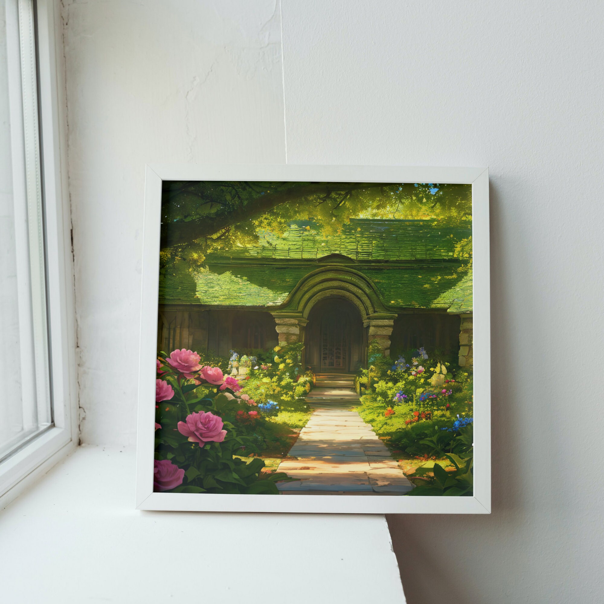 Tranquil Elven Sanctuaries and Gardens Fantasy Digital Prints Set of 50 ...