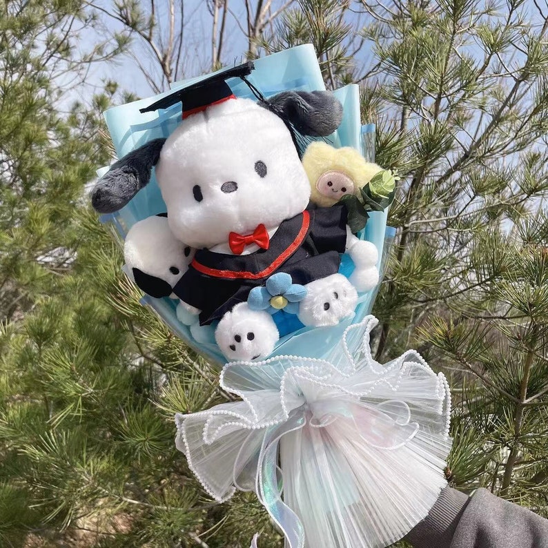 Handmade Pochacco Sanrio Plushie Bouquet Graduation Gift for - Etsy