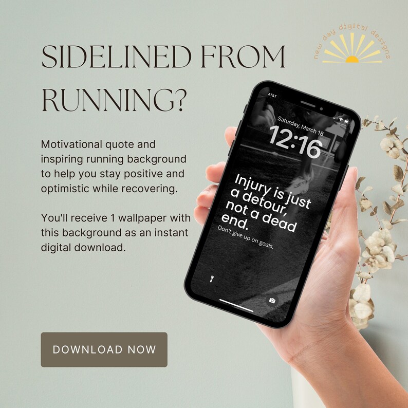 Motivational Black and White Phone Wallpaper for Runners With ...