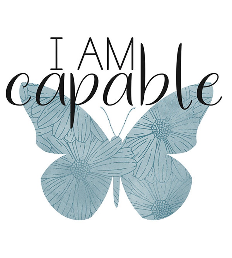 Butterfly Affirmation Stickers - Set of 10 Printed Stickers With ...