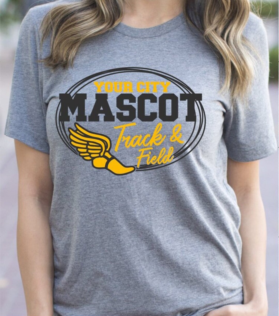 Custom Track and Field Shirt. Customize It With the City Name, Mascot ...