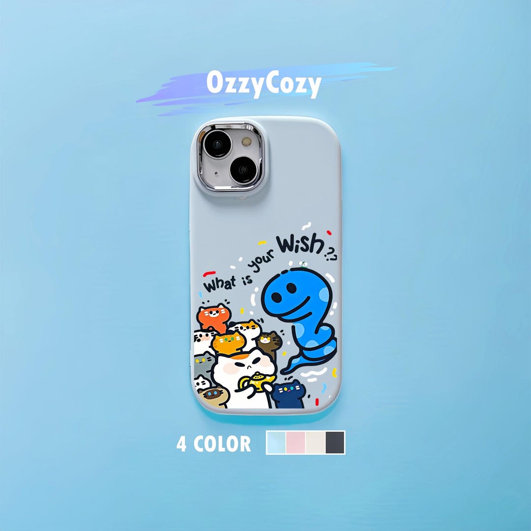 Cute Cartoon Cat Summoning Aladdin's Lamp iPhone Case,preppy and Kawaii ...